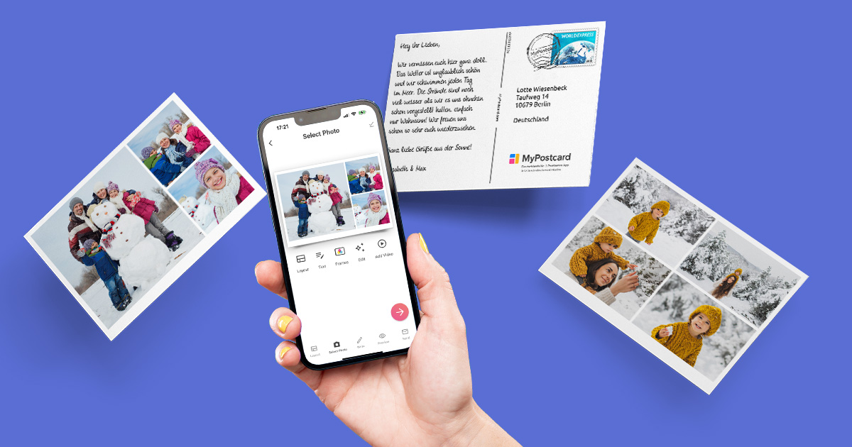 Send Your (Photo)Postcards printed and mailed Internationally Online ...